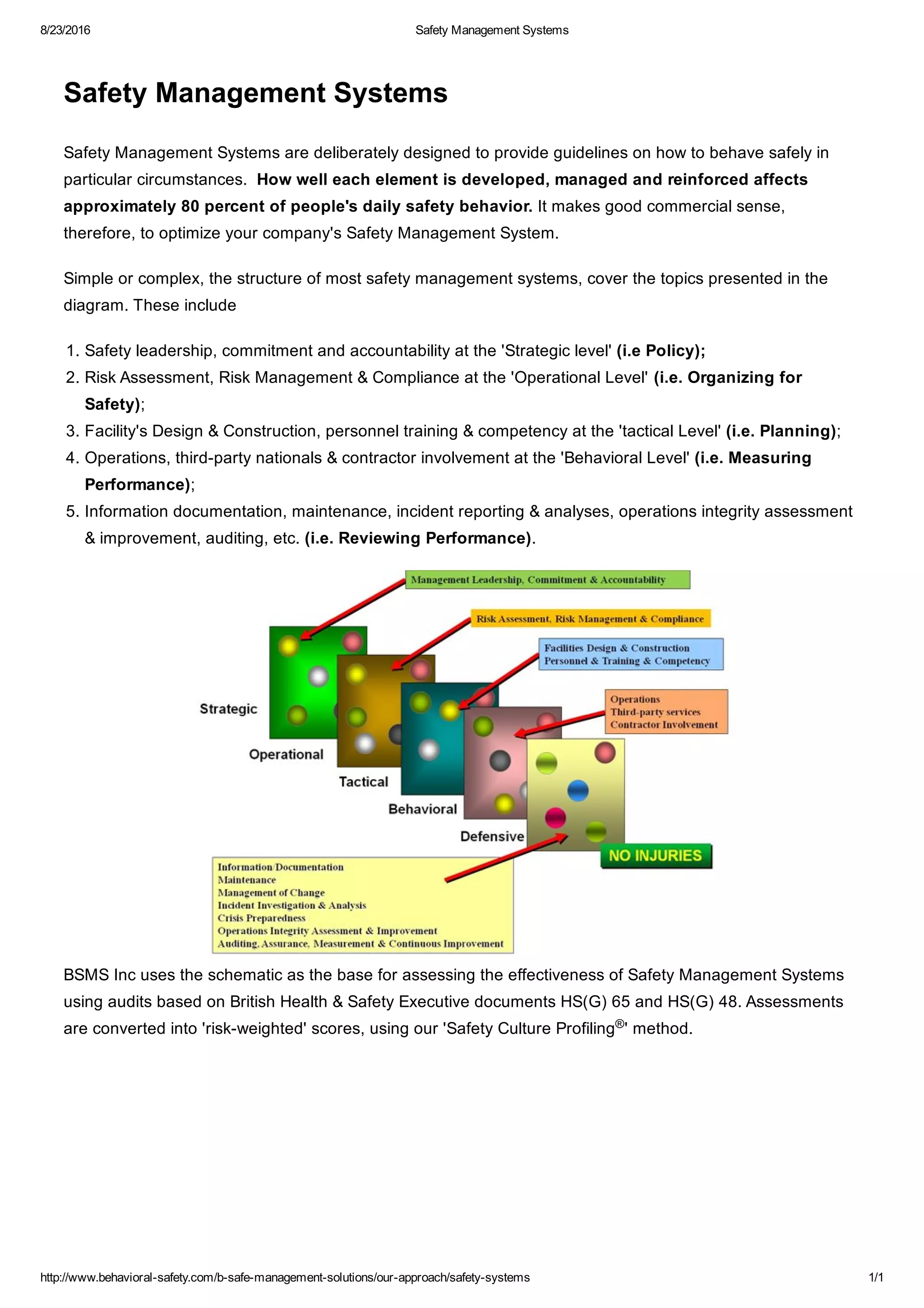Safety management systems | PDF