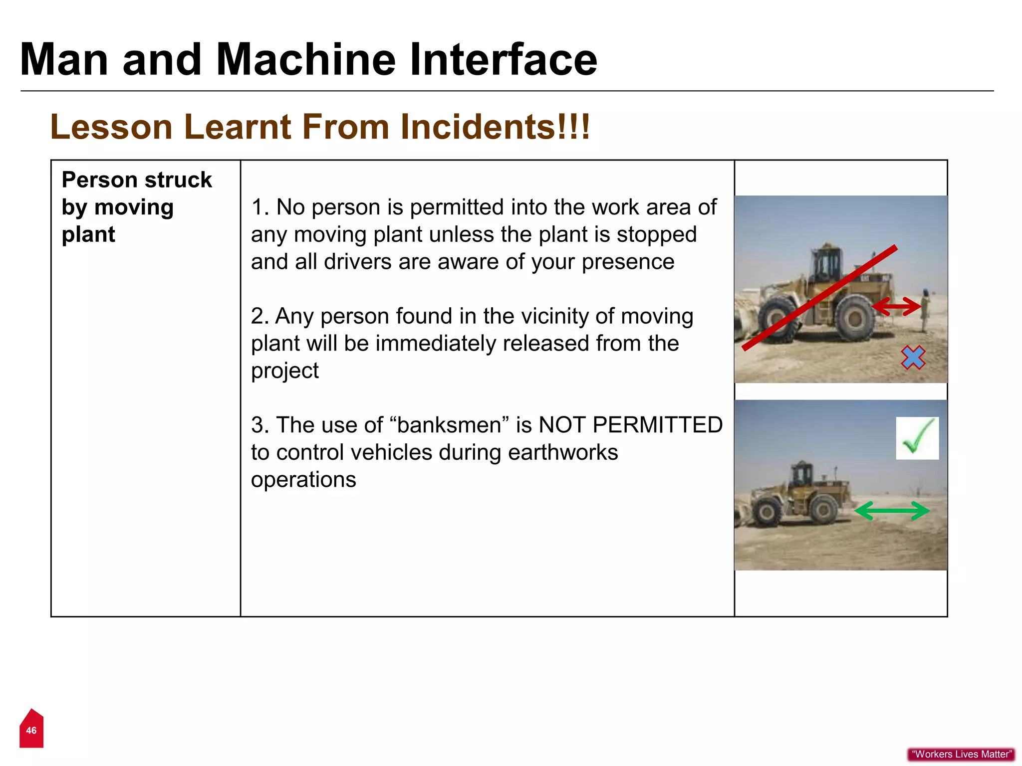 Safety man and machine presentation | PPTX | Commercial Trucks | Auto ...