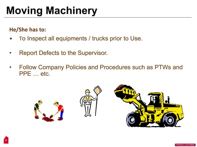 Safety man and machine presentation | PPTX | Commercial Trucks | Auto ...