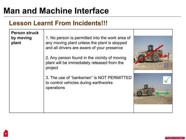 Safety man and machine presentation | PPTX | Commercial Trucks | Auto ...