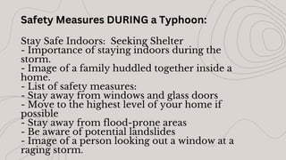 Safety Measures before, during and after a typhoon - Performance Task ...
