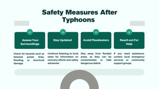 SAFETY MEASURES FOR TYPHOONS PRESENTATION | PDF
