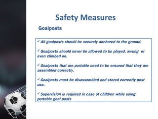 Safety measures for uk soccer players | PPT
