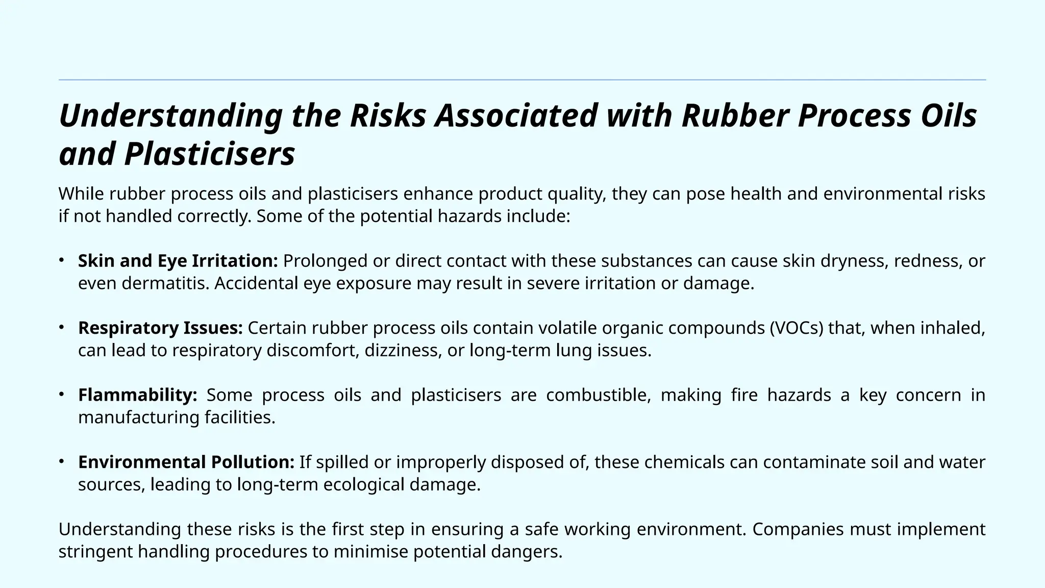 Essential Safety Tips for Handling Process Oils | PPT
