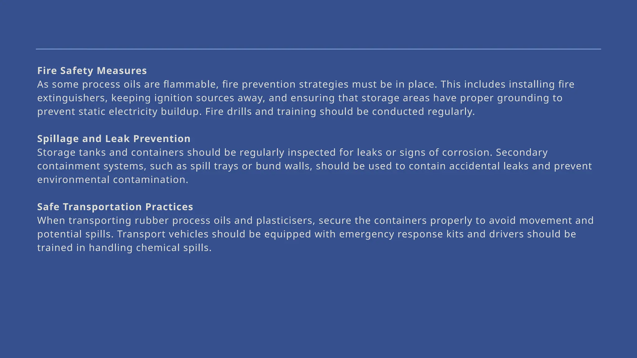 Essential Safety Tips for Handling Process Oils | PPT