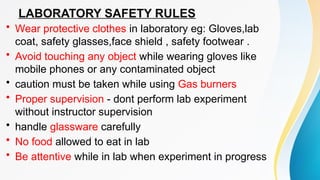 safety measures while in lab (Basic concept in laboratory technique).pptx