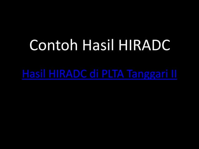 HIRADC | PPTX