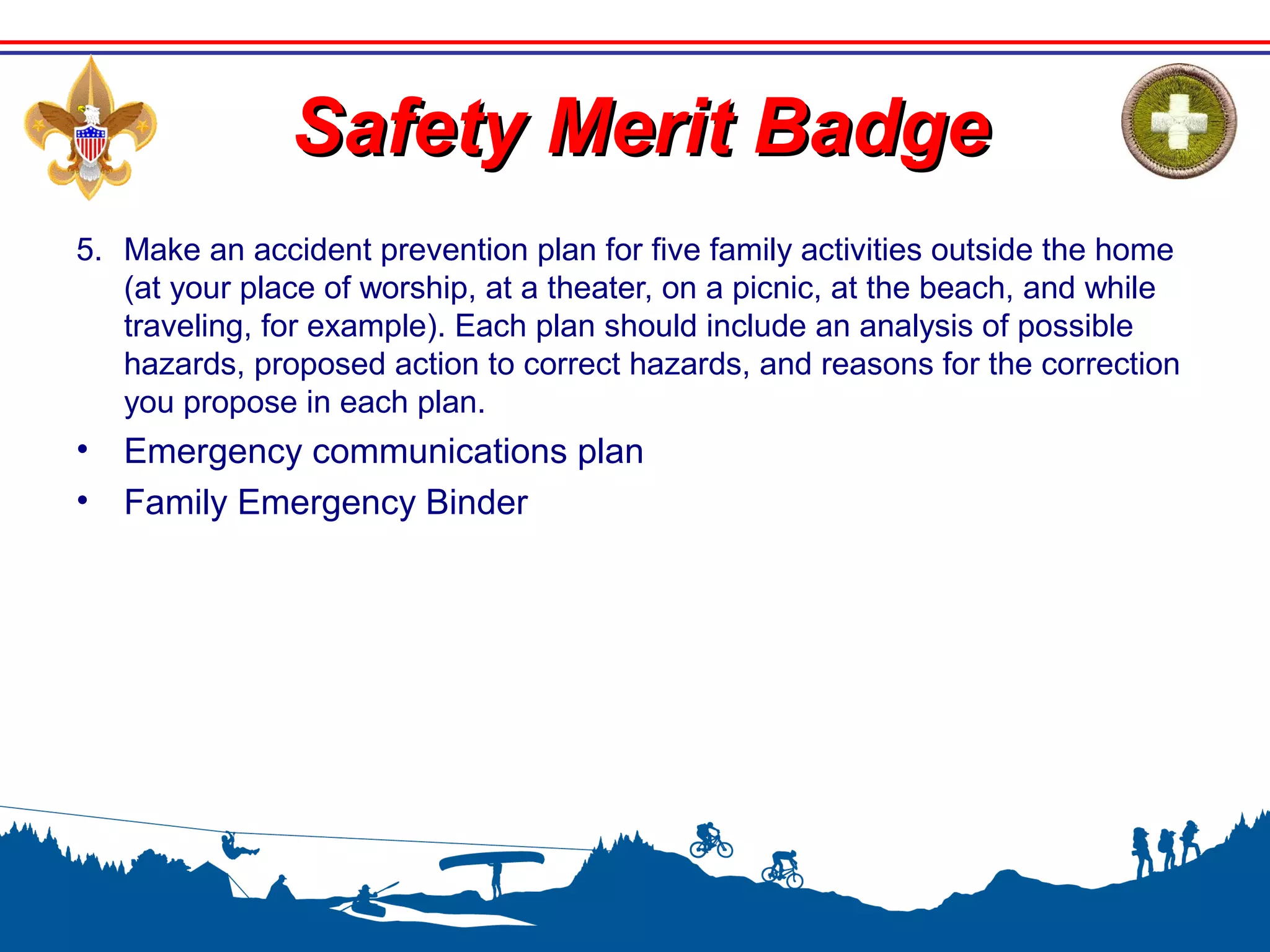 Safety merit badge troop 504 | PPT