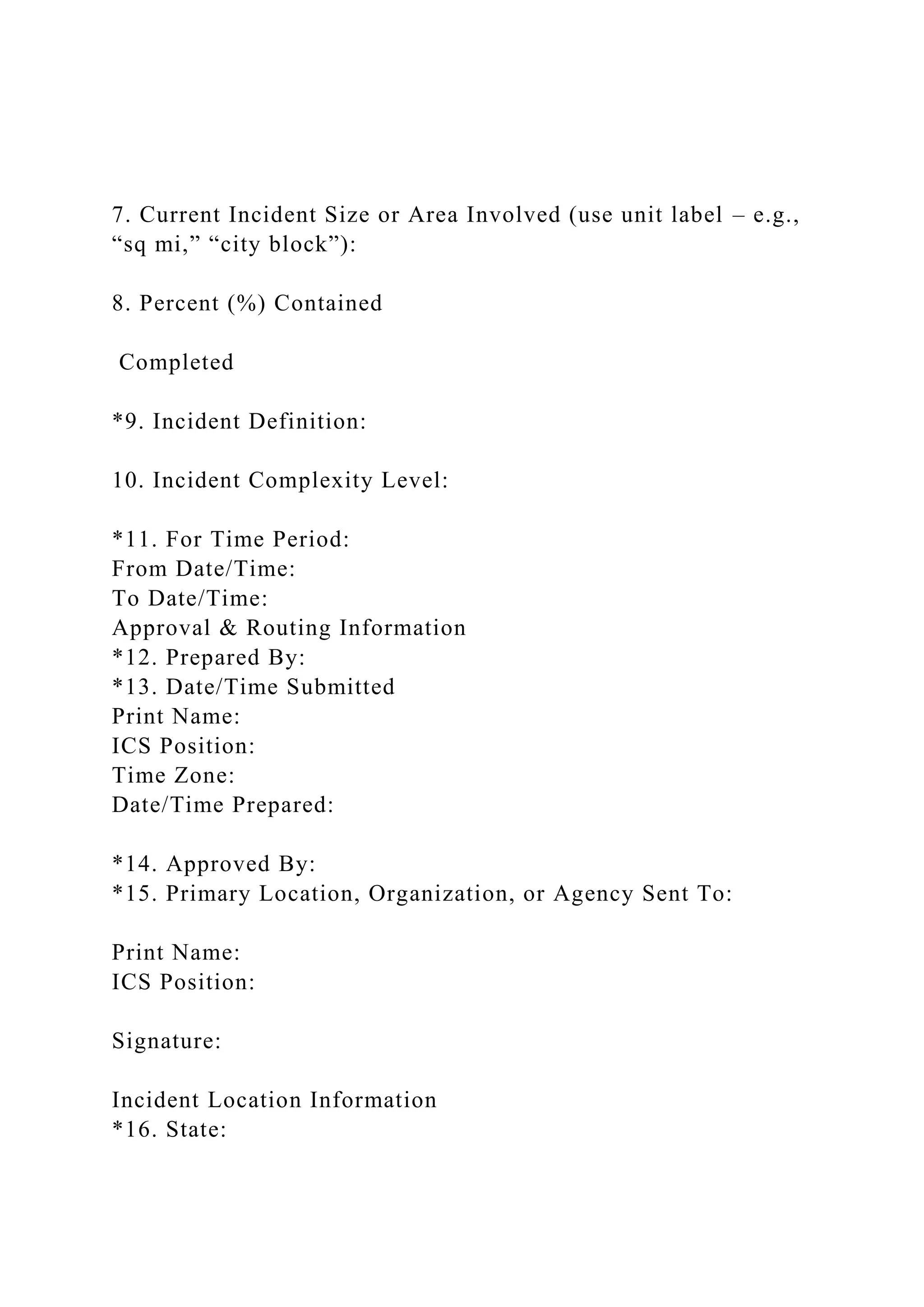 Safety MessagePlan (ICS 208)1. Incident Name2. Operati.docx