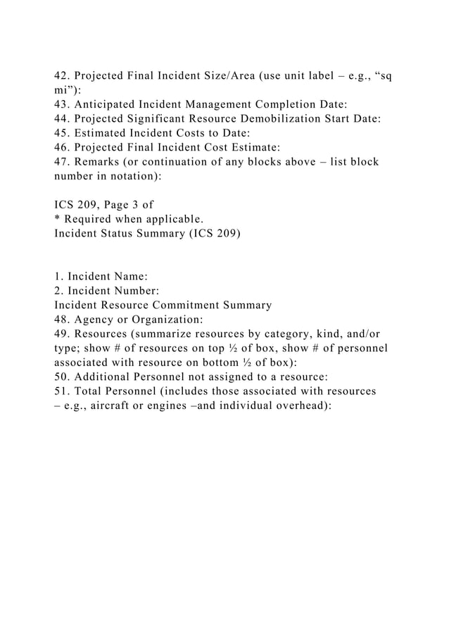 Safety MessagePlan (ICS 208)1. Incident Name2. Operati.docx ...