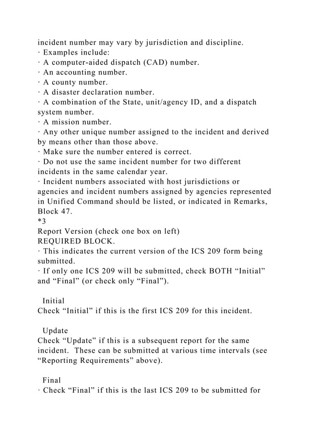 Safety MessagePlan (ICS 208)1. Incident Name2. Operati.docx | Infectious Diseases | Diseases and ...