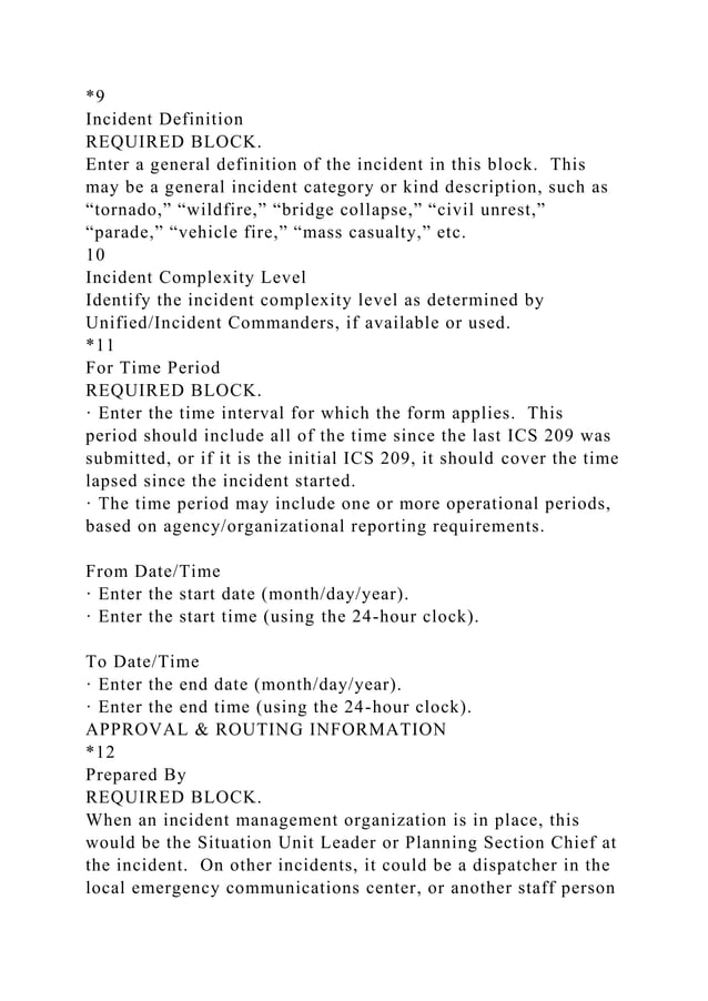 Safety MessagePlan (ICS 208)1. Incident Name2. Operati.docx ...