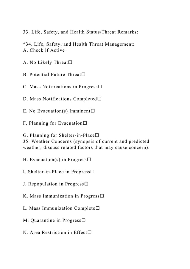 Safety MessagePlan (ICS 208)1. Incident Name2. Operati.docx ...