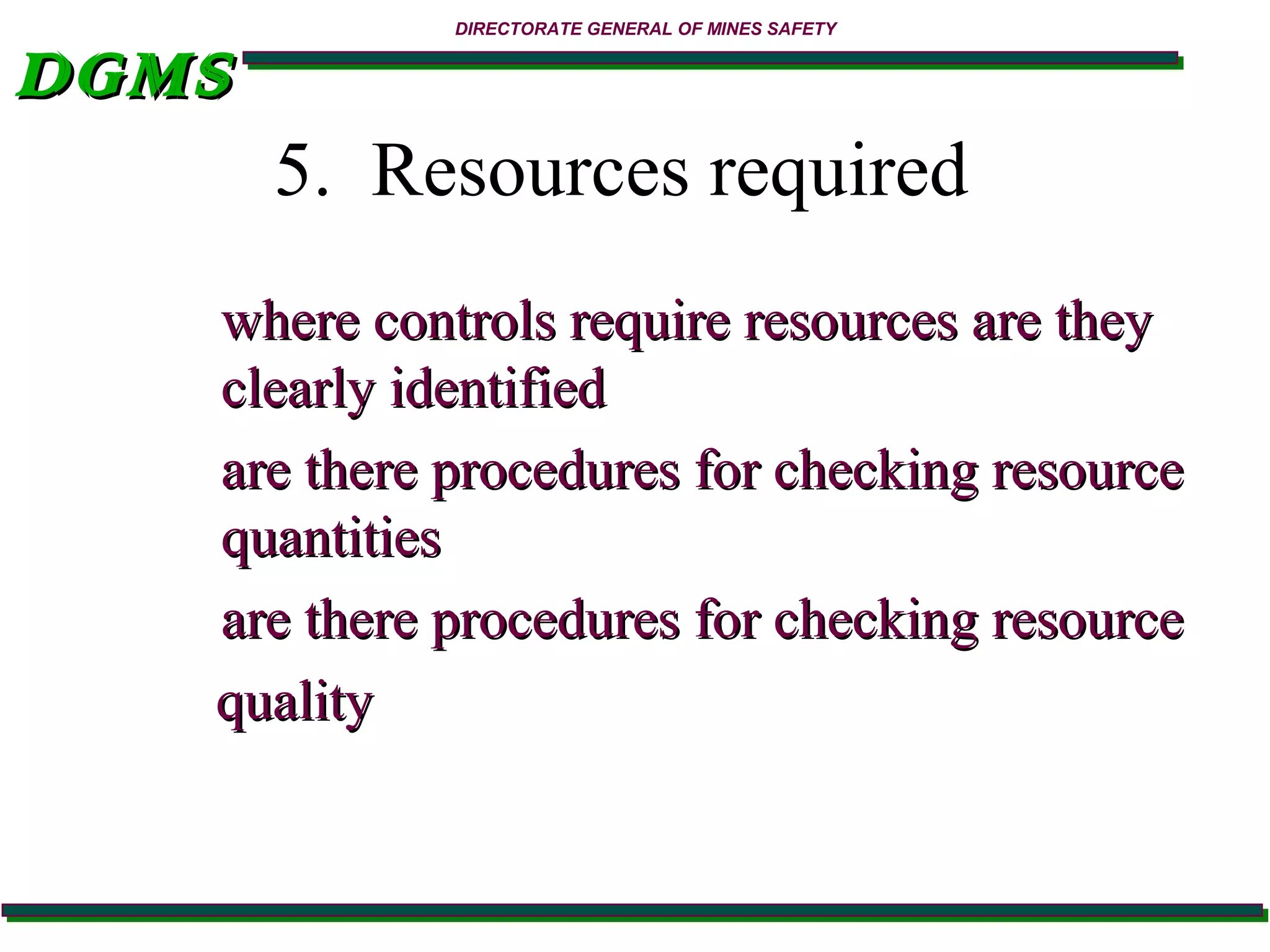 Safety management plan by DGMS | PPT