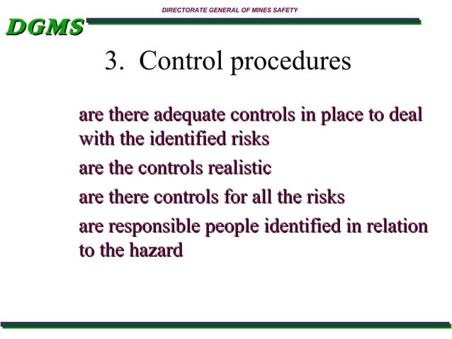 Safety management plan by DGMS | PPT | Civil Engineering Industry ...