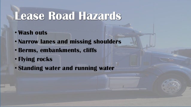 Oilfield Driving Safety Meeting