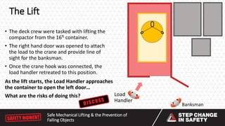 Safety Moment - Safe Mechanical Lifting & Preventing Falling Obj.pptx