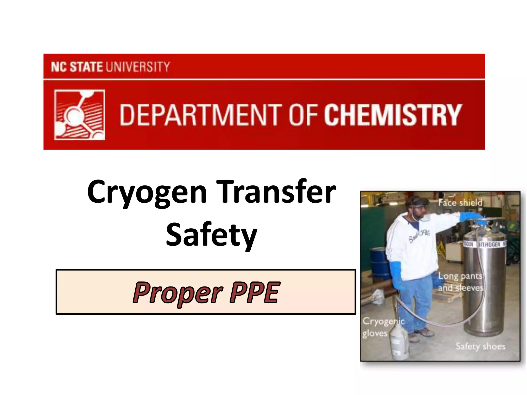 Cryogen Transfer Safety Moment | PPTX