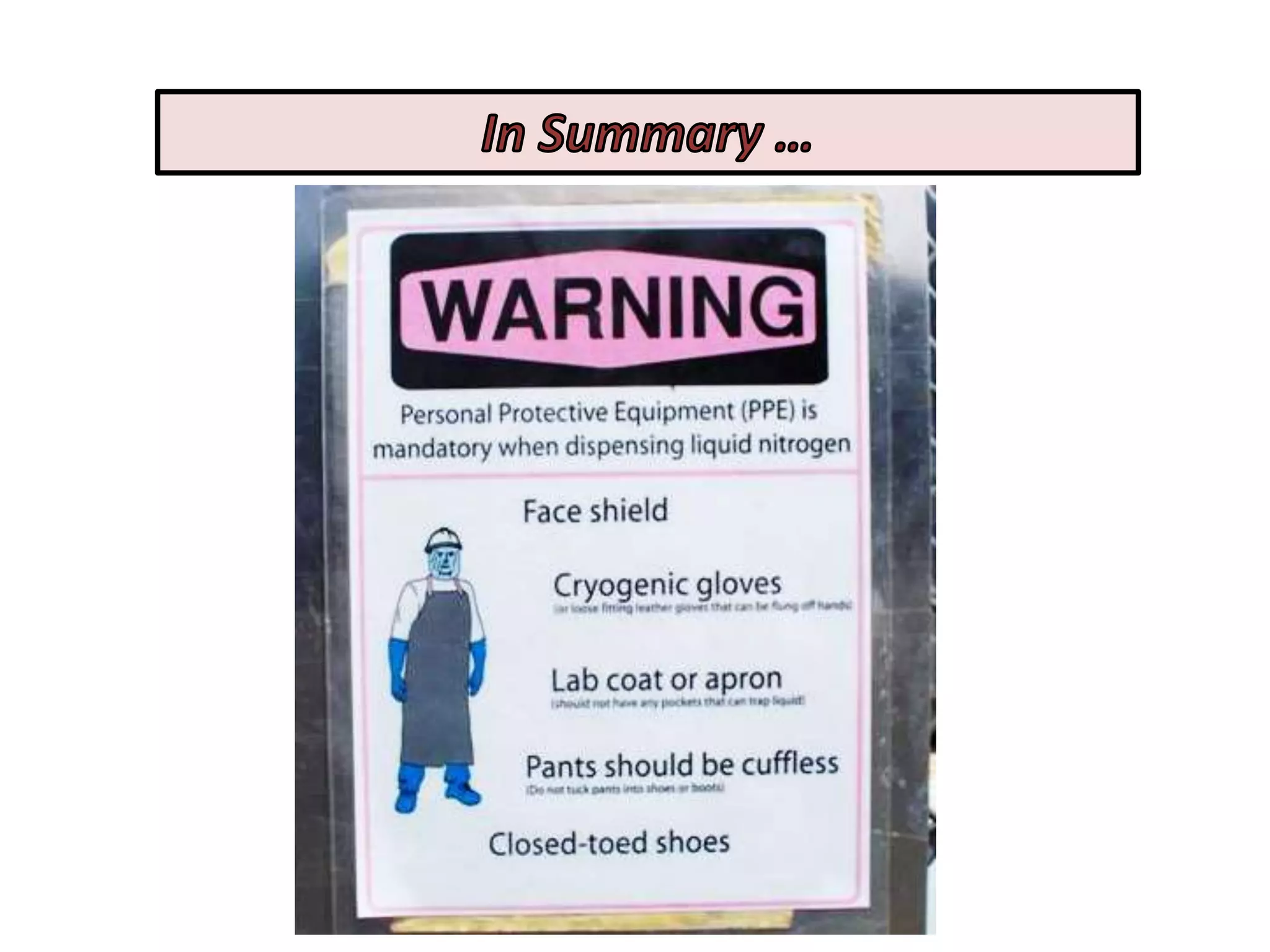 Cryogen Transfer Safety Moment | PPTX