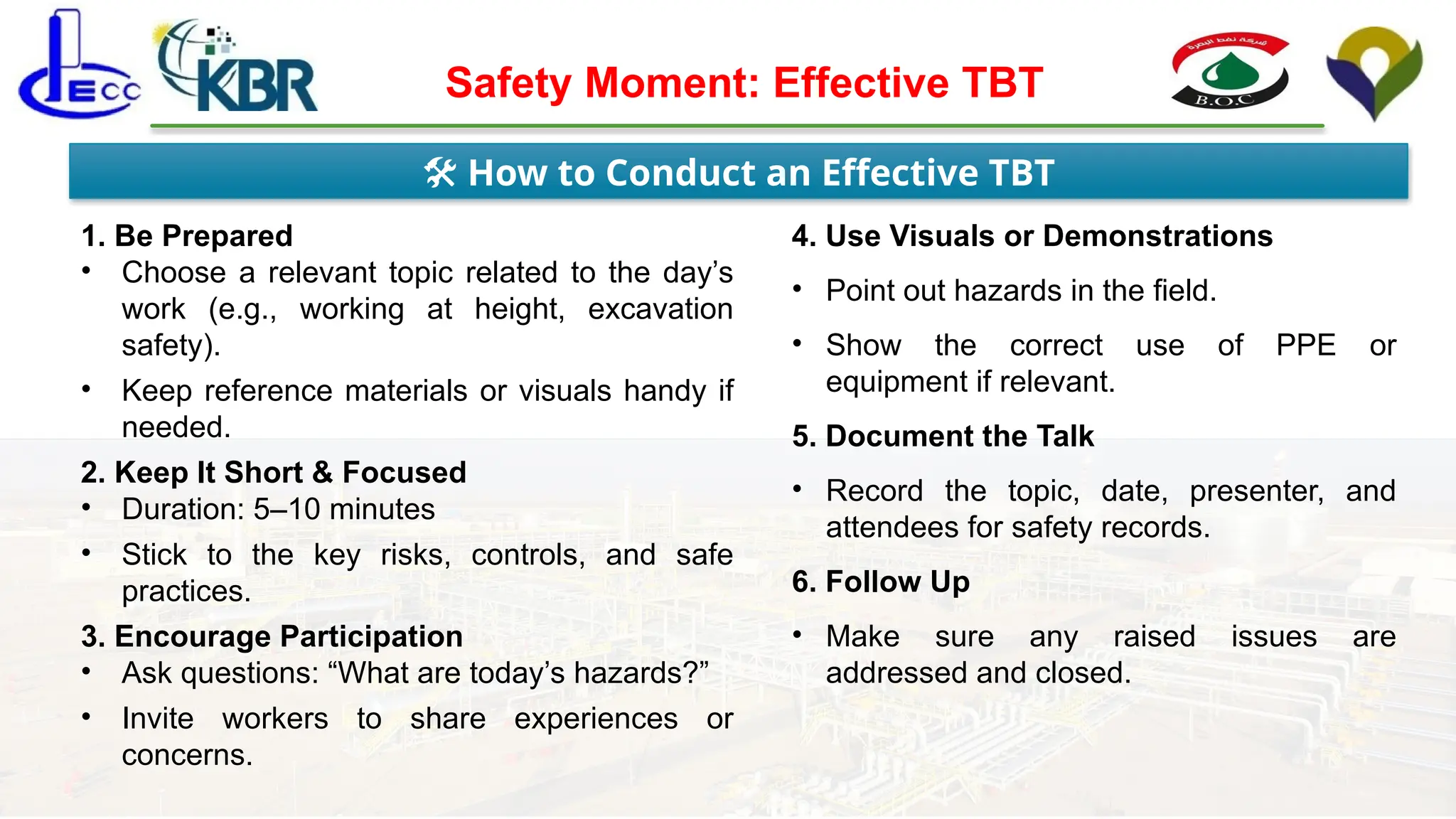 Safety Moment_Importance Of Conducting Pre-task TBT.pptx