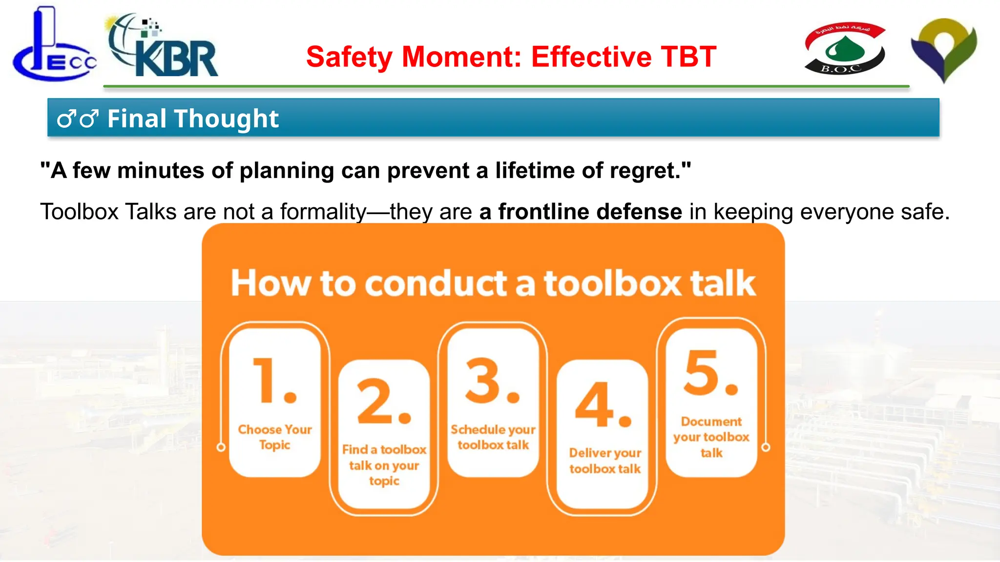 Safety Moment_Importance Of Conducting Pre-task TBT.pptx