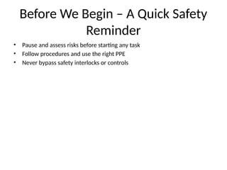 Safety Sharing ppt during any start ofmeeting | PPTX