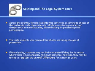 SafetyNET Sexting | PPTX