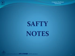 Safety note | PPTX