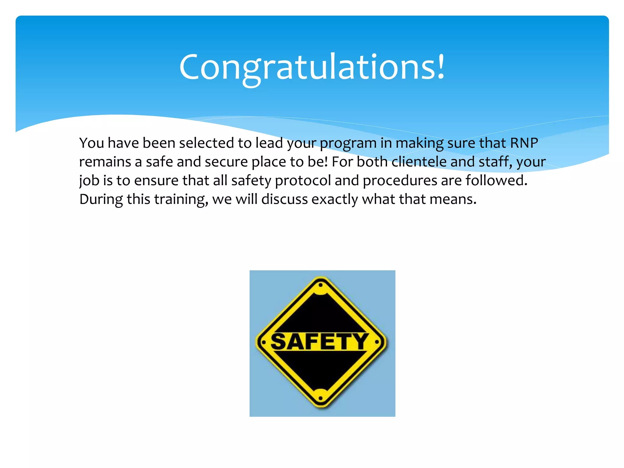 Safety officer orientation | PPTX