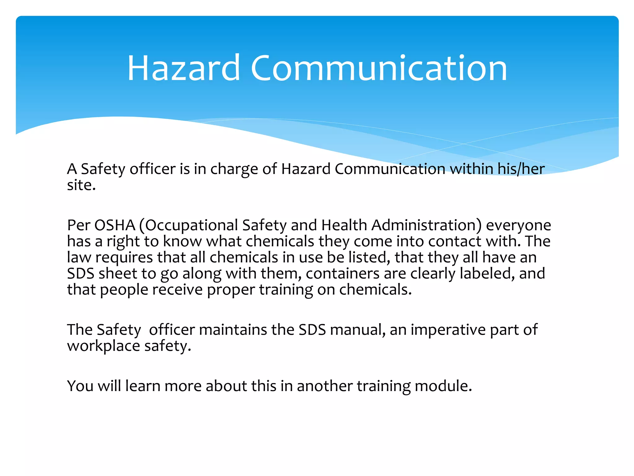 Safety officer orientation | PPTX