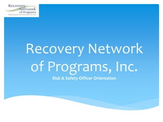 Safety officer orientation | PPTX