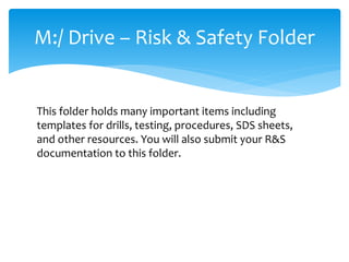 Safety officer orientation | PPTX