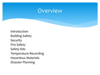 Safety officer orientation | PPTX