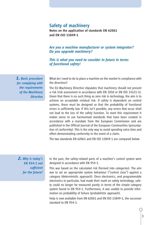 Safety of machinery | PDF