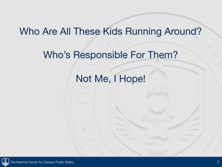 Planning for the Safety of Minors: Routine and Emergency Situations | PPT