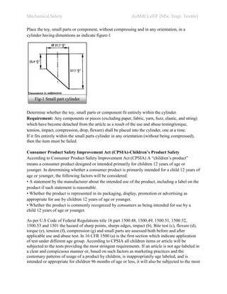 Safety of Toys or Apparel or others articles | PDF