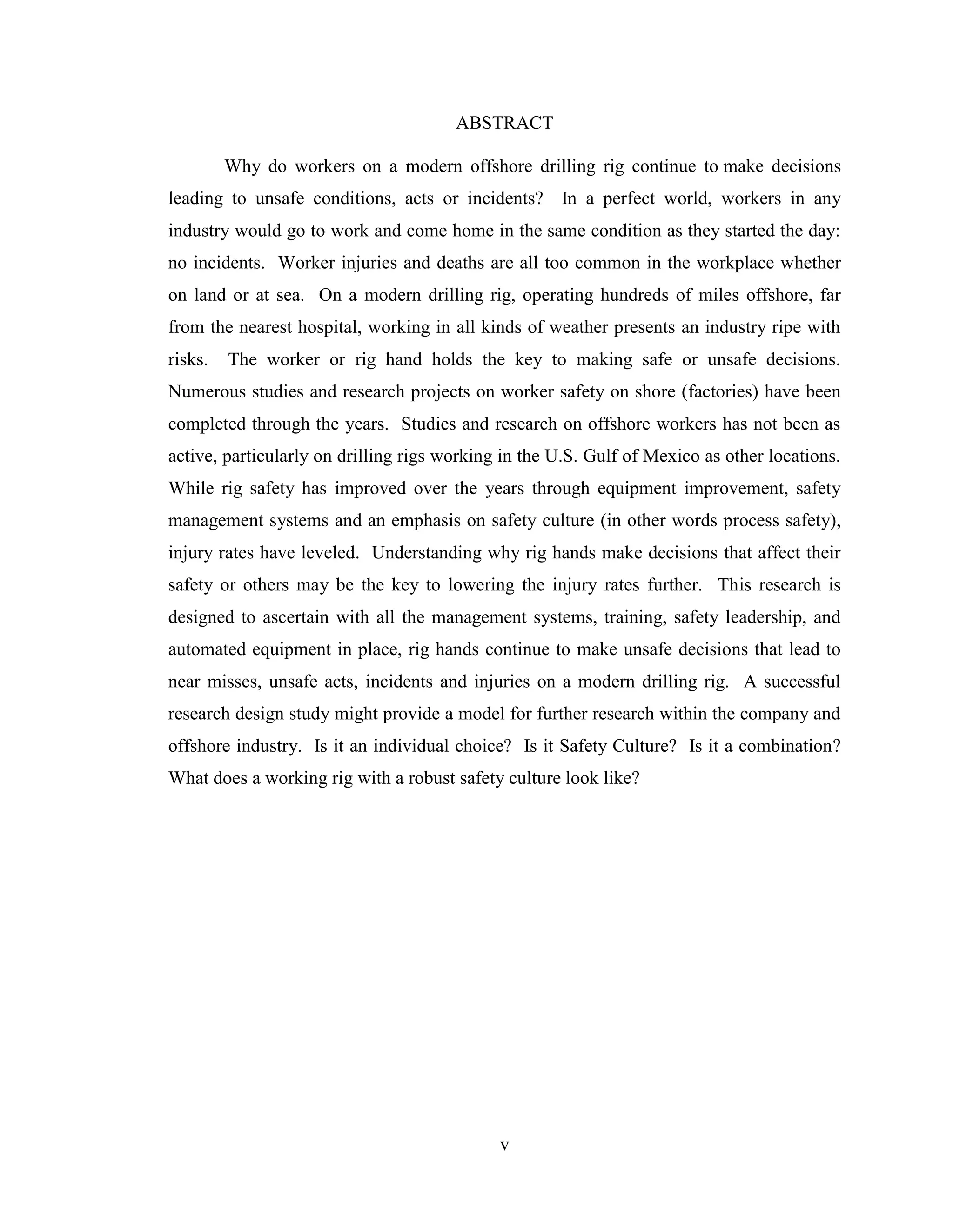 Safety on a drilling rig is it safety culture | PDF