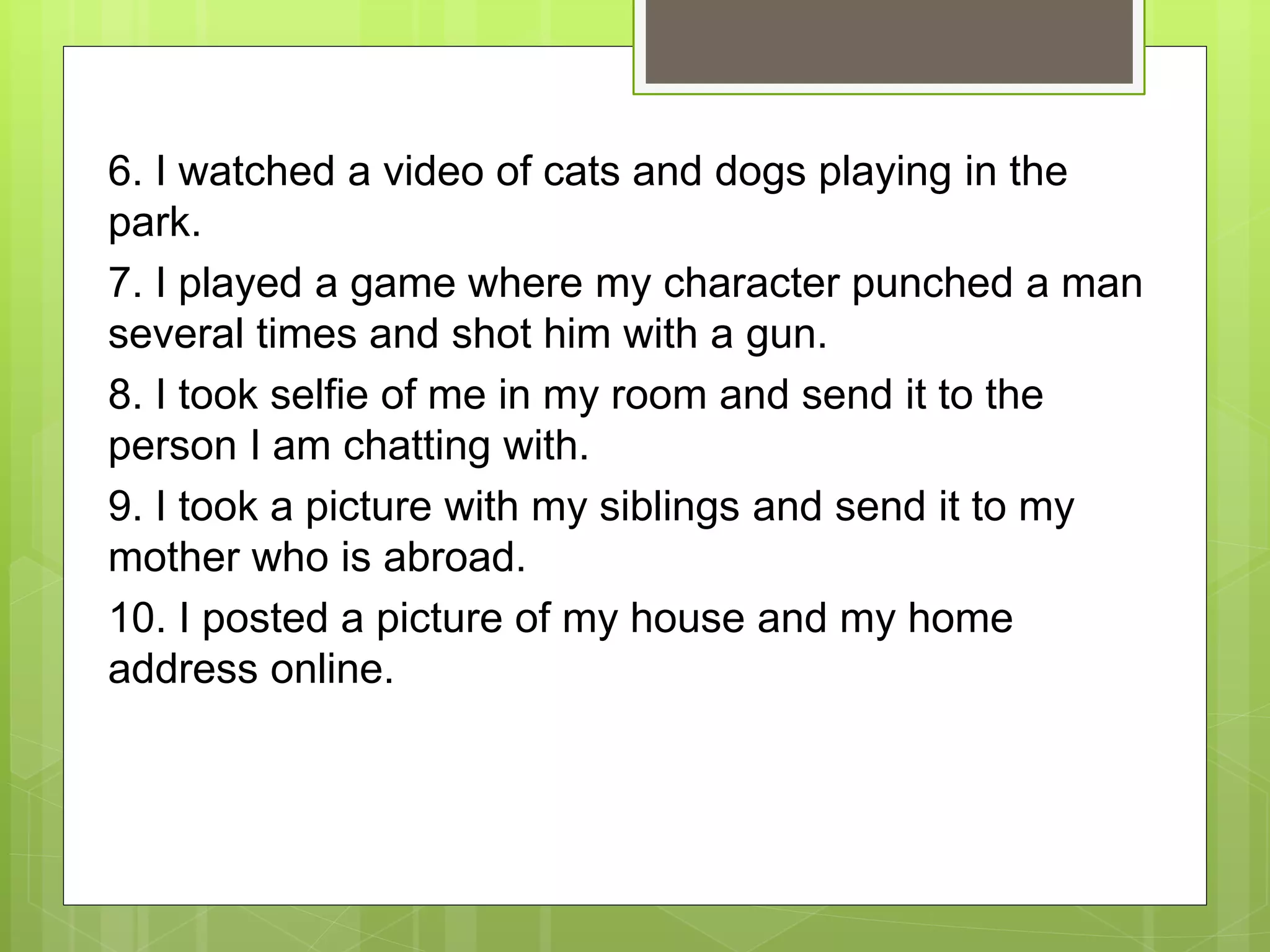 Safety online practices | PPT