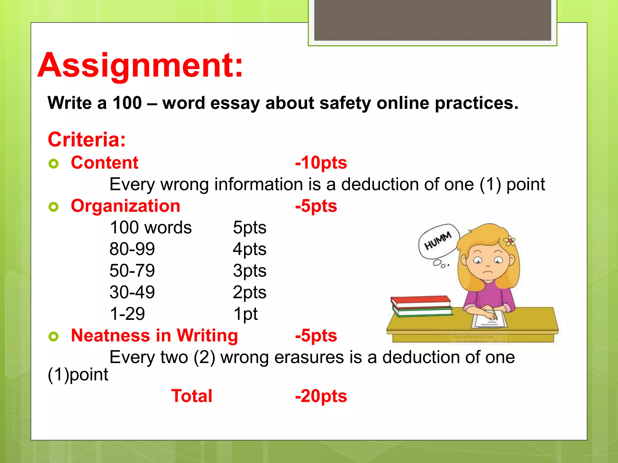 Safety online practices | PPT