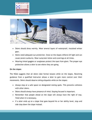 Safety on the Slope: Ski Safety to Prevent Injury | PDF