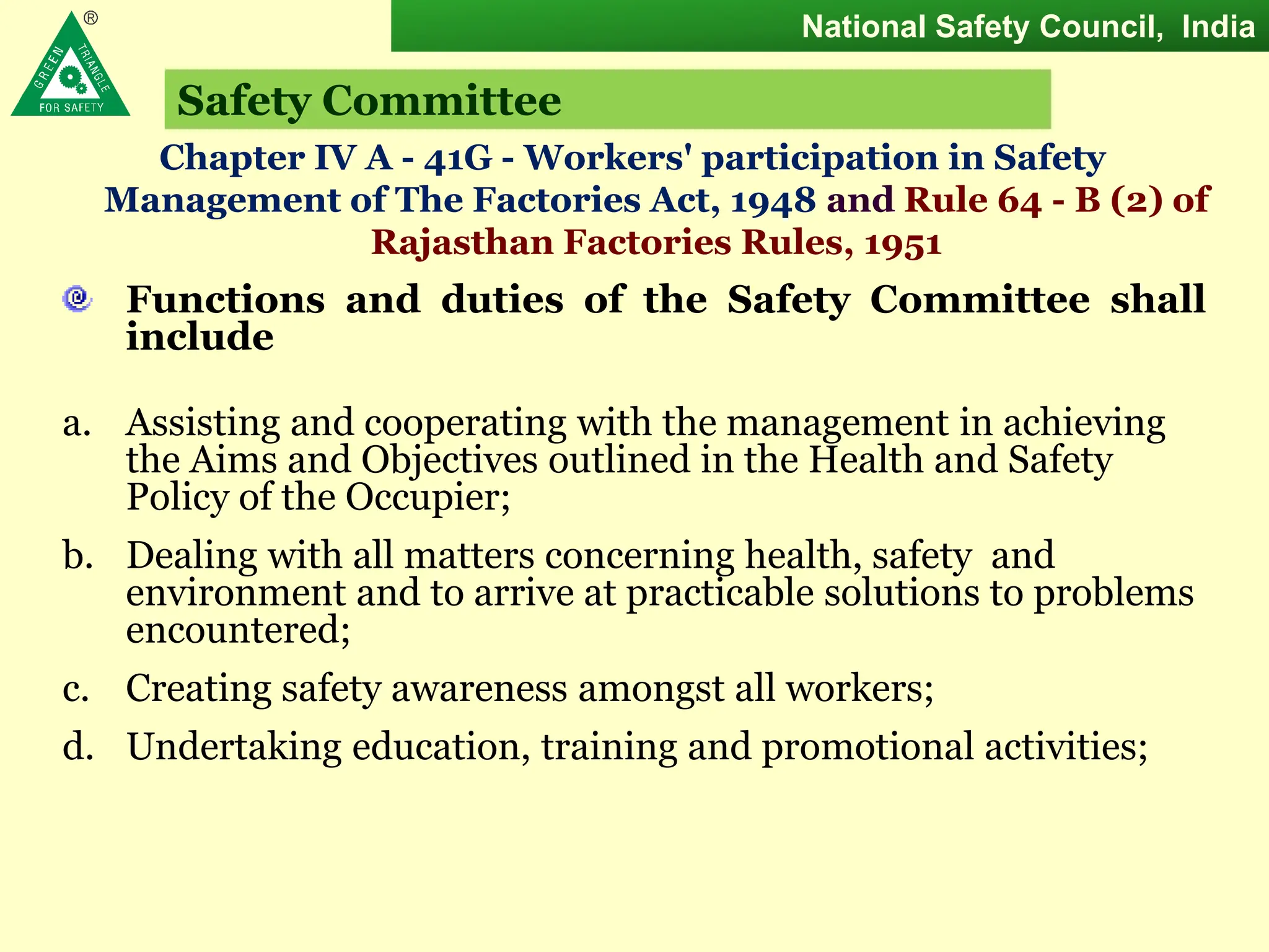 Safety Organisation & Safety Committee and its Effective Functioning.ppt