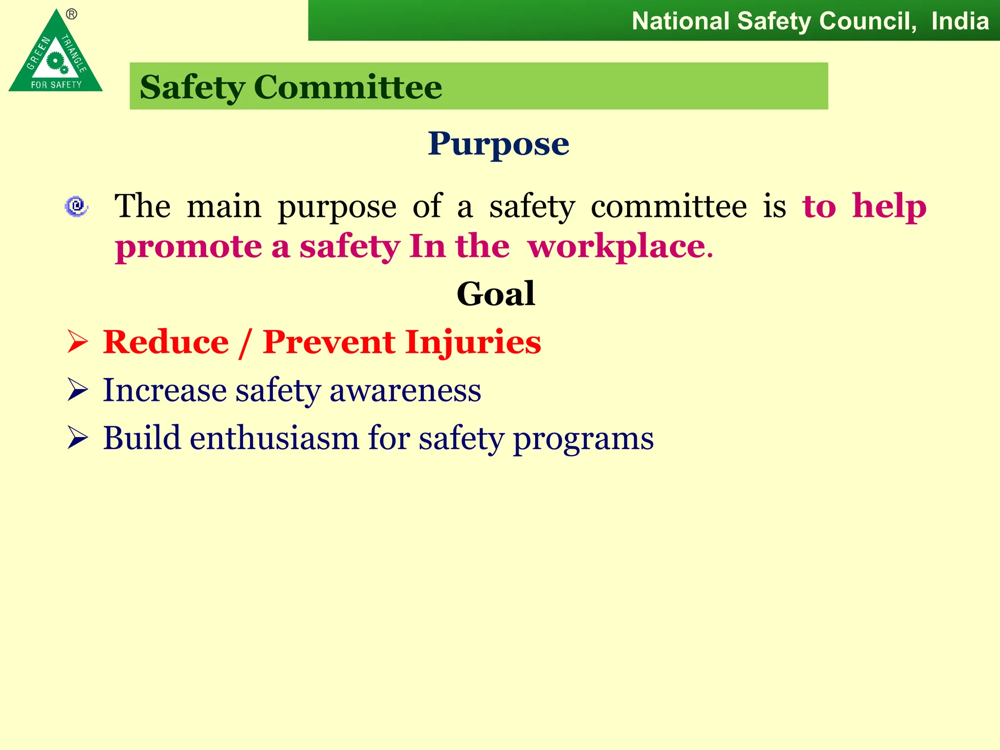Safety Organisation & Safety Committee and its Effective Functioning.ppt