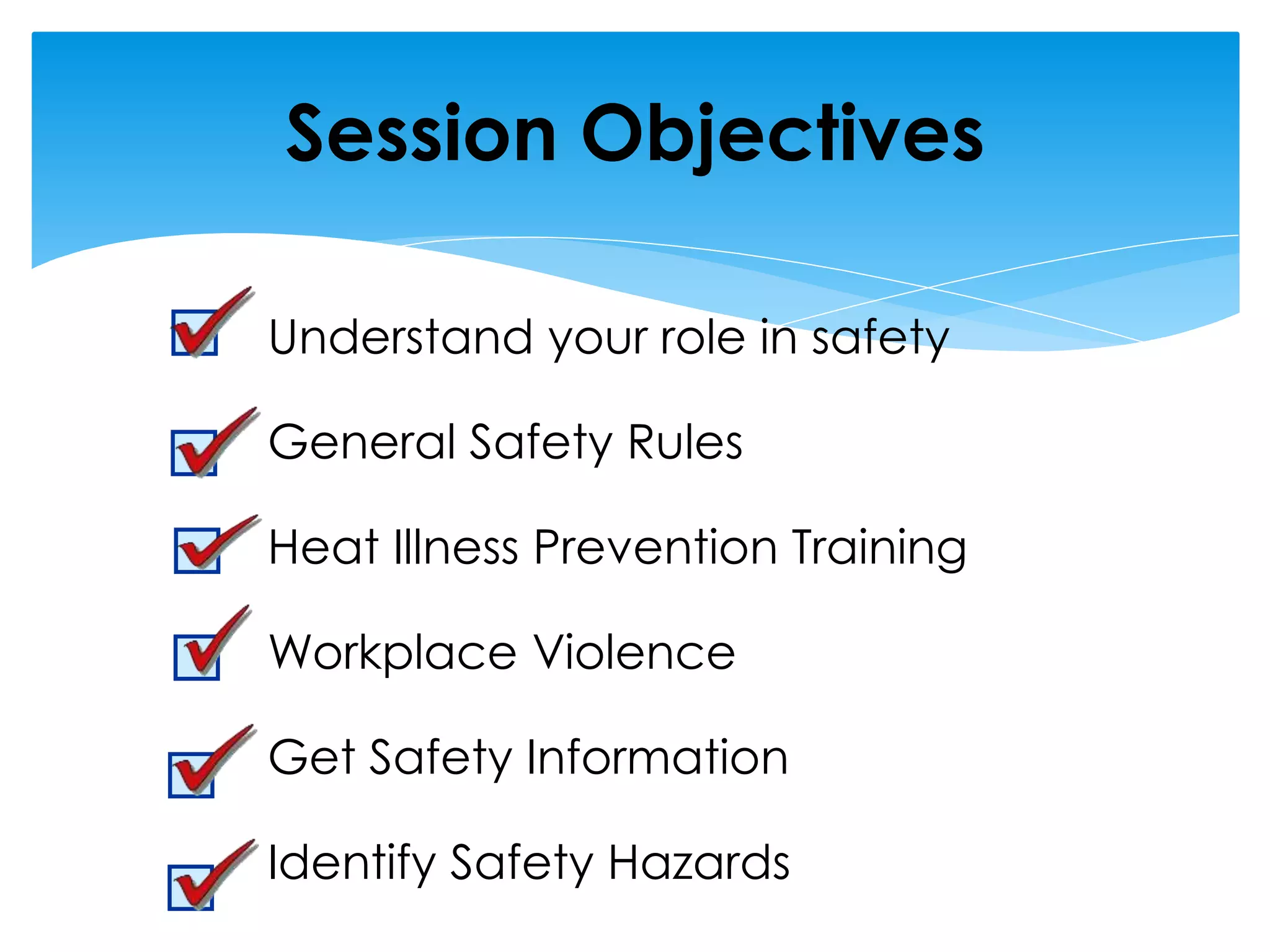 Safety Orientation Training | PPTX