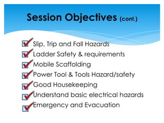 Safety Orientation Training | PPTX