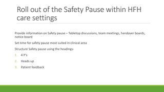 Safety Pause.pptx | First Aid | Injuries