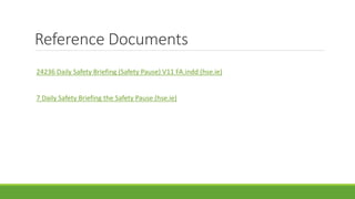 Safety Pause.pptx | First Aid | Injuries