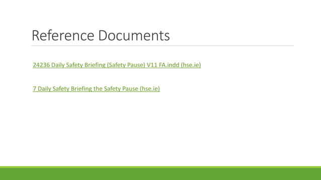 Safety Pause.pptx | First Aid | Injuries