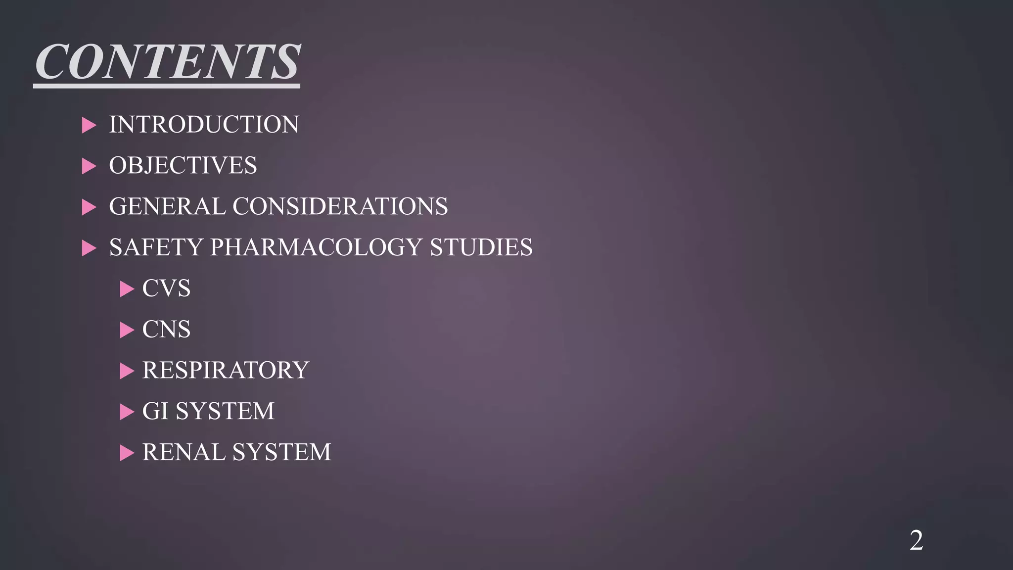 Safety pharmacology studies | PPTX