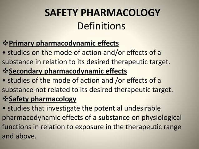Safety pharmacology ppt | PPTX