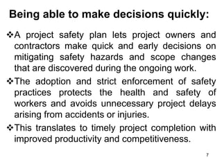 Preparation of safety plan and monitoring in construction at site | PDF ...